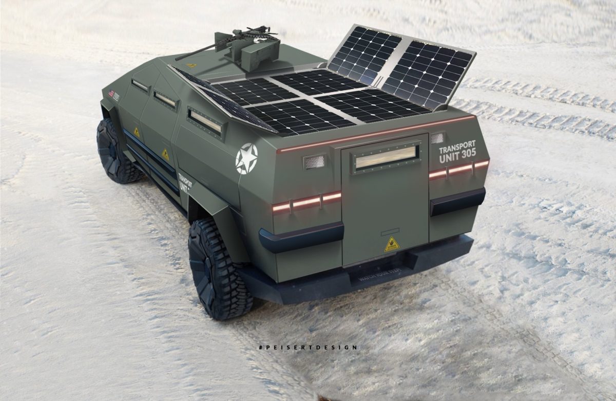 Military Tesla Cybertruck: Combat Vehicle - Electric Future