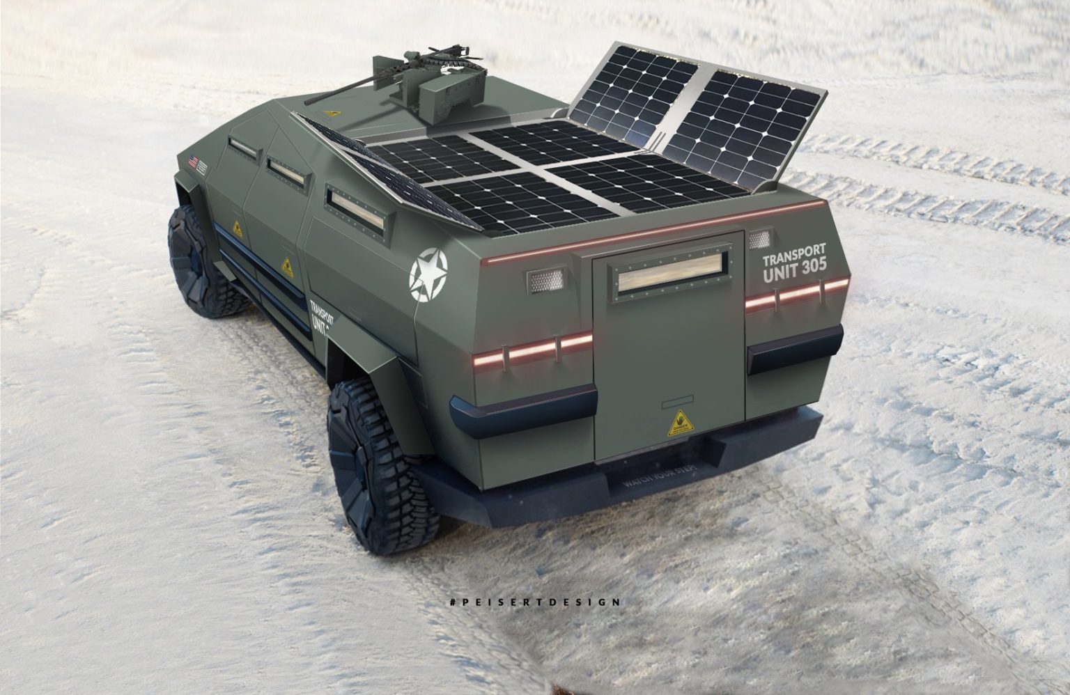 Military Tesla Cybertruck: Combat Vehicle - Electric Future